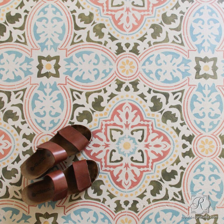 The Absolute Best Floor Stencils plus Tips for a Perfectly Stenciled Floor