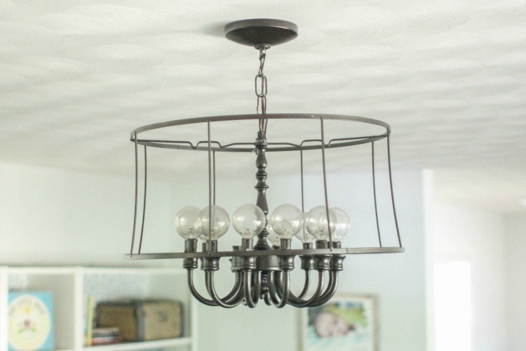 DIY Industrial Light: An Upcycled Lighting Project - Lovely Etc.