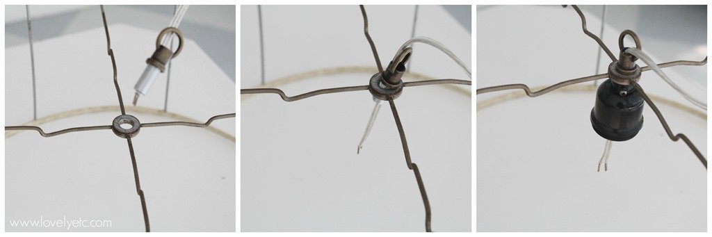 How To Make A Super Cheap Hanging Light - Lovely Etc.