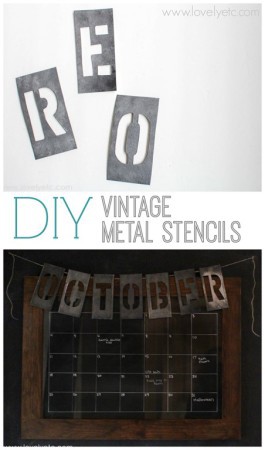 Make Your Own Industrial Metal Letters