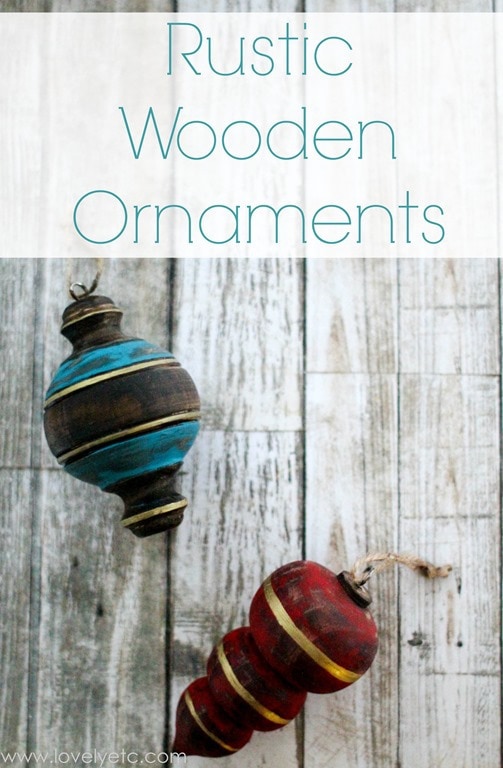 Rustic Wooden Christmas Ornaments - Lovely Etc.