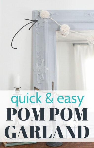 How to make a Quick and Easy Pom Pom Garland - Lovely Etc.
