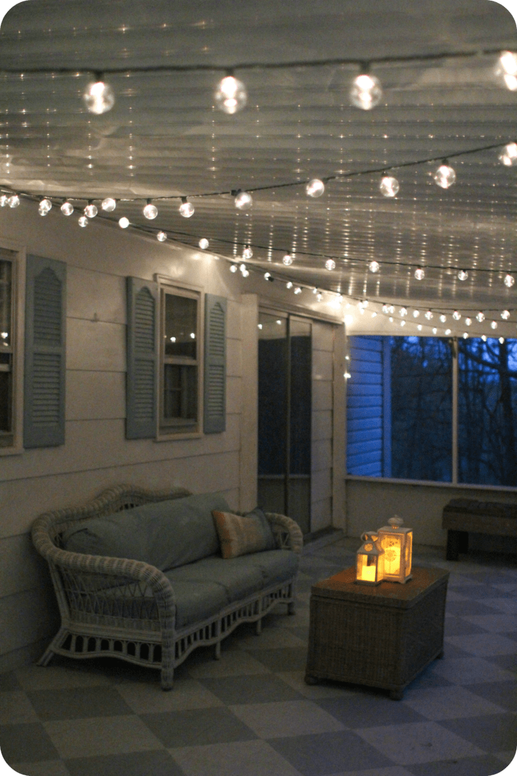 A gorgeous porch light solution