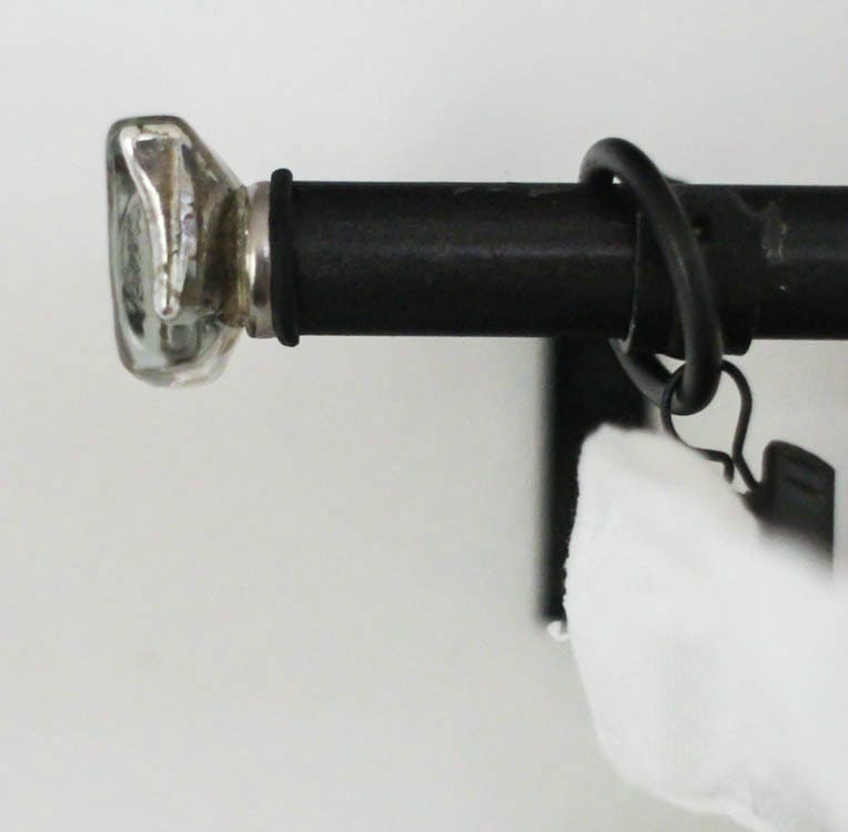 Add style to cheap curtain rods with DIY finials - Lovely Etc.