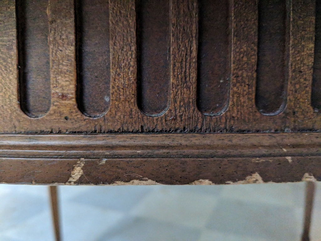 How to refinish a worn out dining room table - Lovely Etc.
