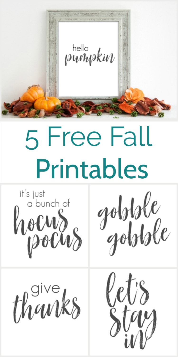 Free Black and White Fall Printables