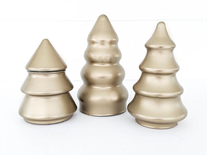 Beautiful Christmas Centerpiece made with Thrifted Trees