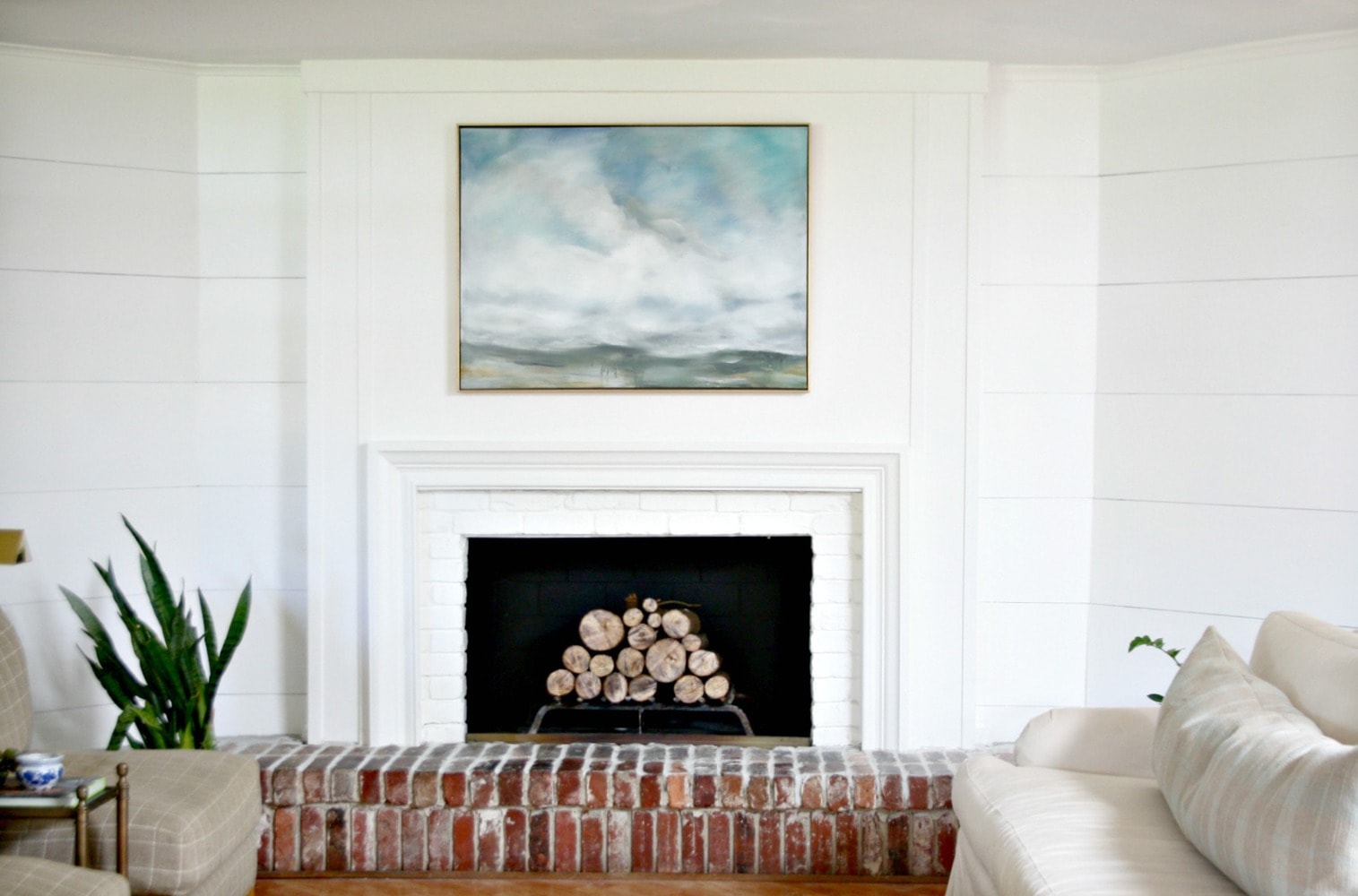 25 Beautiful DIY Brick Fireplace Makeovers - Lovely Etc.