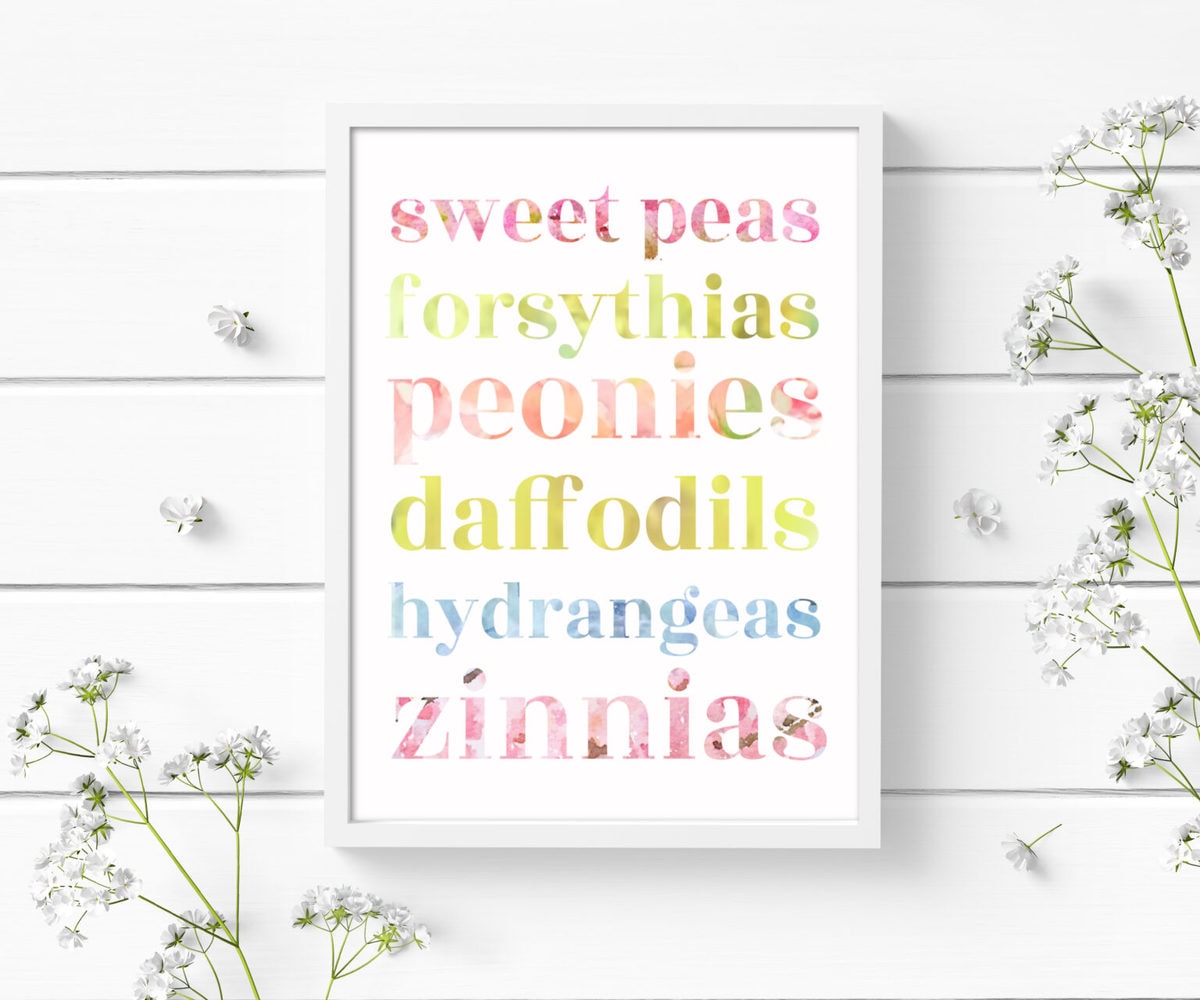 6 Fresh and Colorful Free Spring Printables
