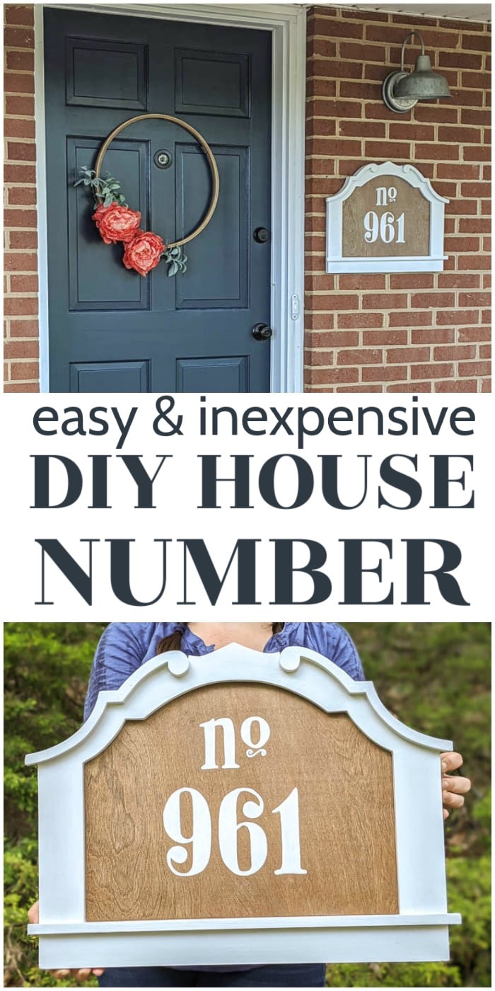 How to make a charming DIY house number sign