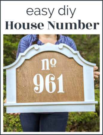 How to make a charming DIY house number sign