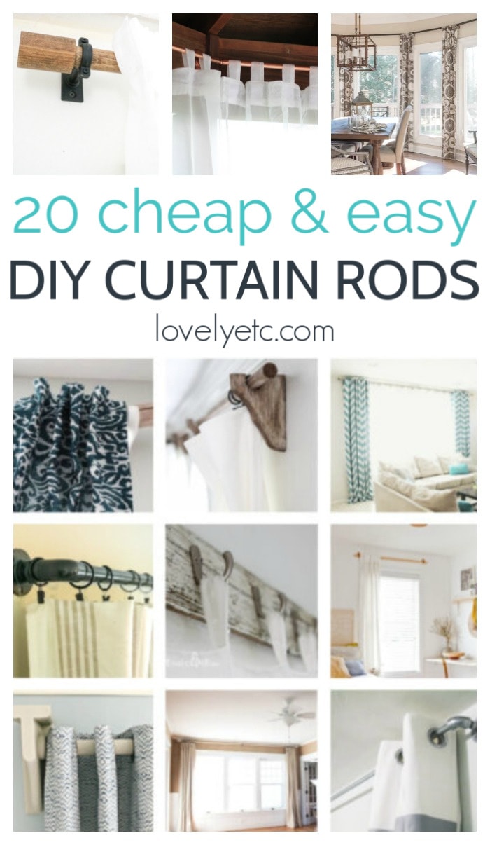 20 Inexpensive DIY Curtain Rods That Anyone Can Make