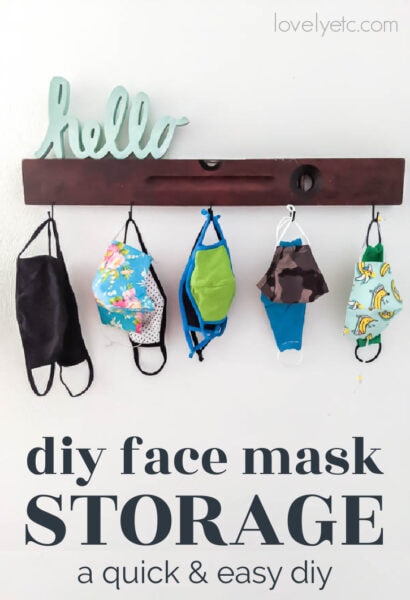Quick and Easy DIY Face Mask Organizer - Lovely Etc.