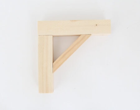 How to Make Cheap and Easy DIY Shelf Brackets - Lovely Etc.
