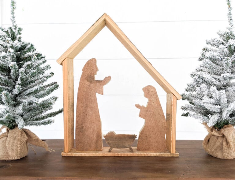 How to Make a Simple DIY Wooden Nativity - Lovely Etc.