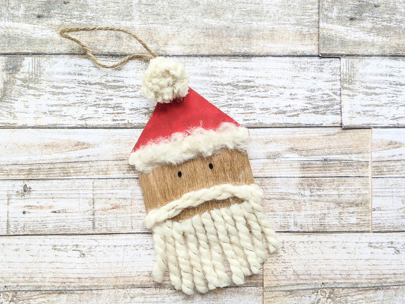 How to Make an Easy DIY Santa Ornament
