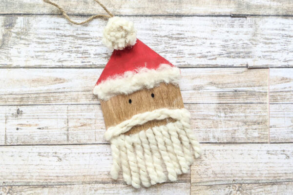 How to Make an Easy DIY Santa Ornament - Lovely Etc.