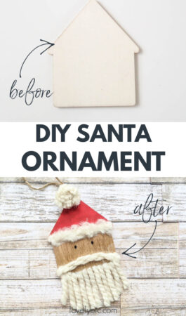 How to Make an Easy DIY Santa Ornament - Lovely Etc.