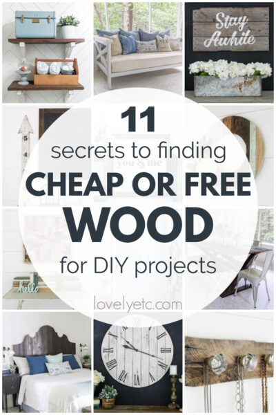 Where to Get Cheap or Free Wood for DIY Projects - Lovely Etc.