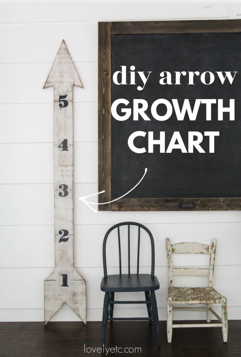 How to Make a DIY Wooden Arrow Growth Chart