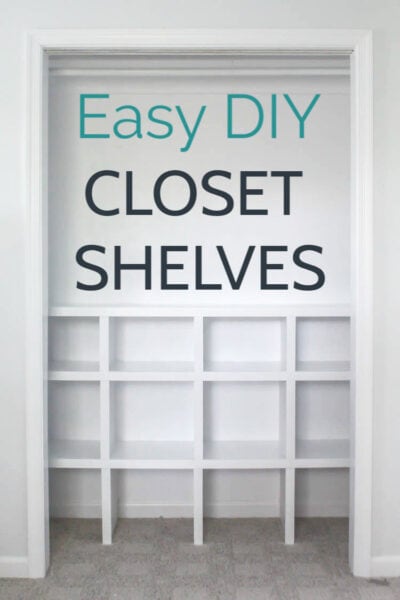 How to build cheap and easy DIY closet shelves