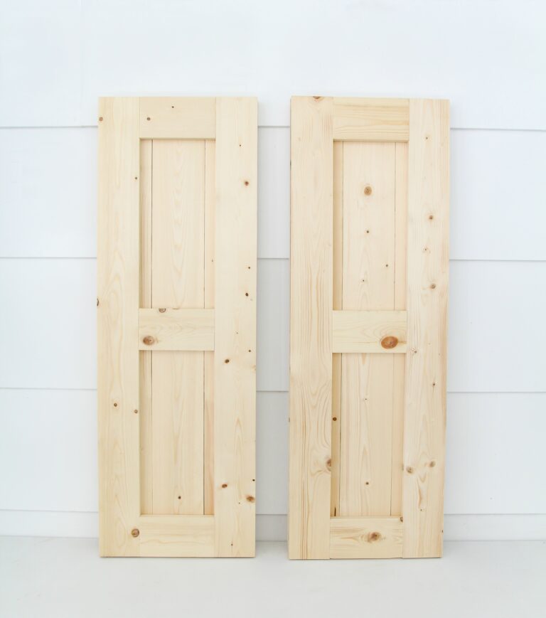How to Build Simple, Stylish DIY Wood Shutters - Lovely Etc.