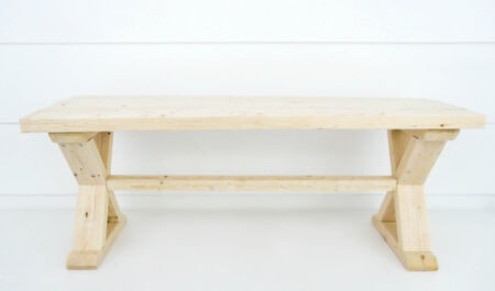 How to Build a DIY Wood Bench from Inexpensive 2x4s - Lovely Etc.