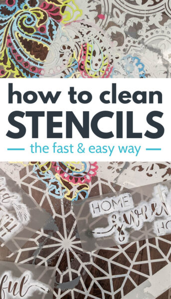 How to Clean Stencils The Fast and Easy Way - Lovely Etc.