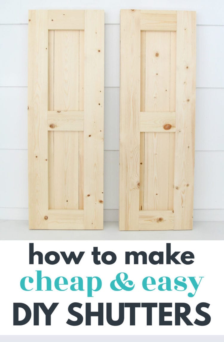 How to Build Simple, Stylish DIY Wood Shutters - Lovely Etc.