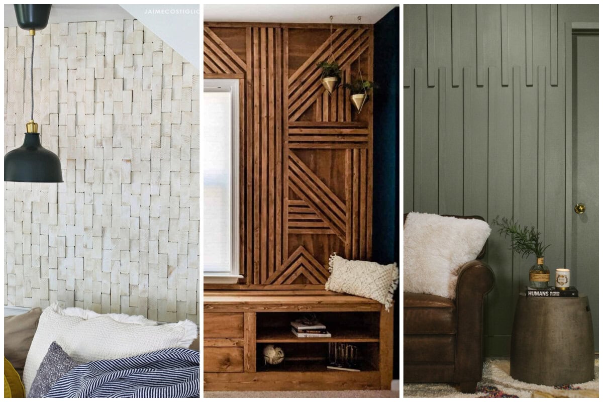 Painted Wood Accent Wall
