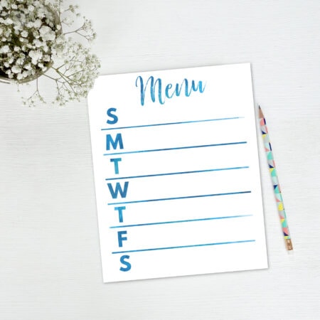 Free Printable Meal Planners for a Command Center or Planner