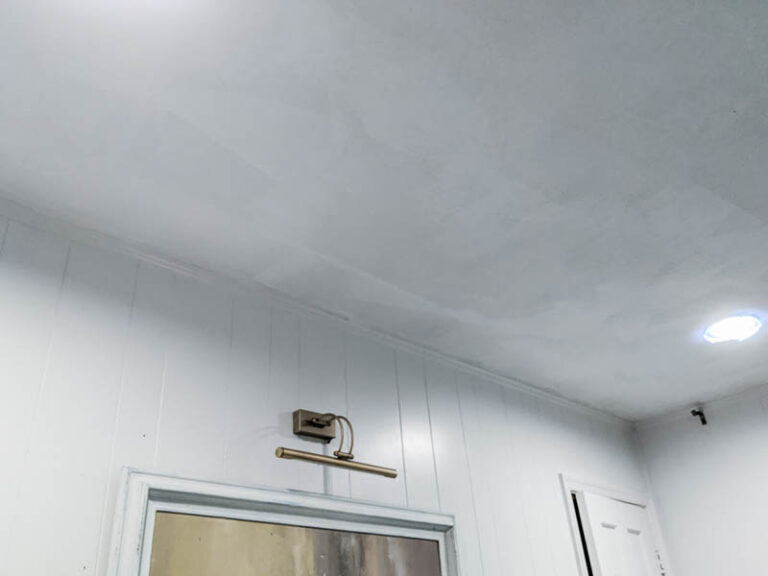 How to Paint a Textured Ceiling and get Perfect Results - Lovely Etc.