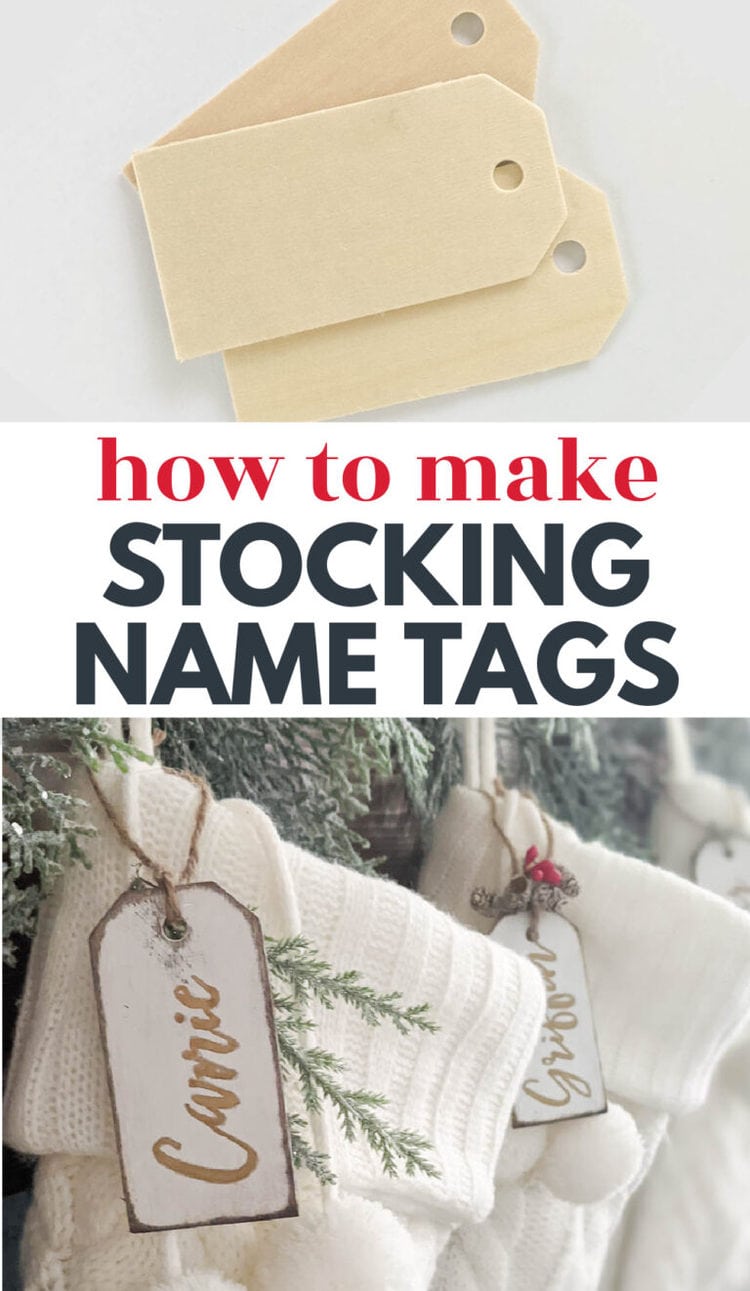 How to make Beautiful DIY Stocking Name Tags