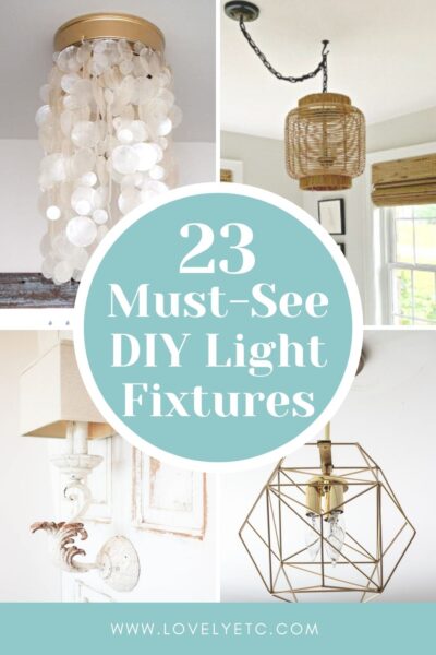23 Gorgeous DIY Light Fixtures that Anyone Can Make