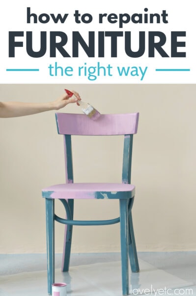 How to Repaint Painted Furniture without Stripping the Old Finish First