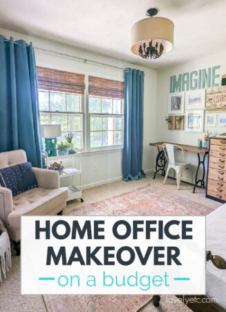 Cozy Home Office Makeover full of Vintage Finds and Inexpensive DIYs ...