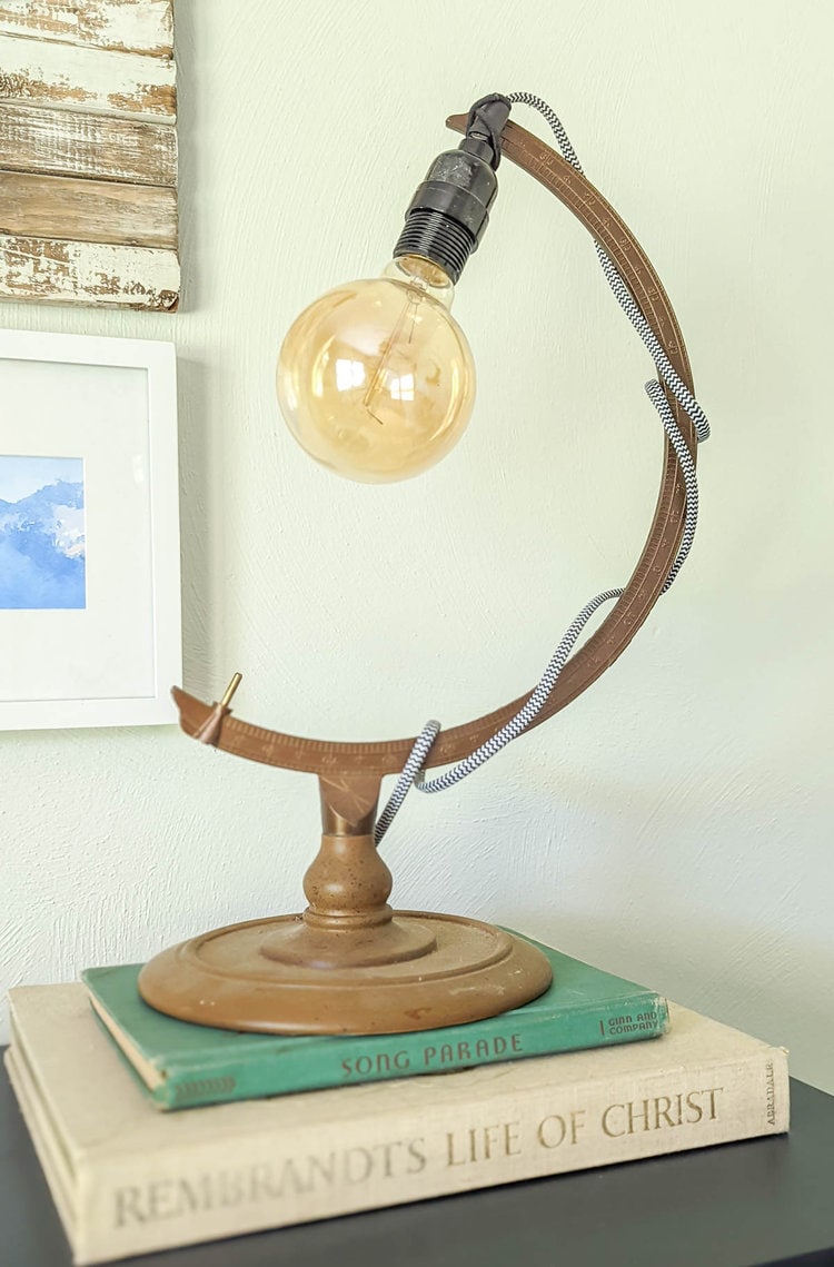 Cozy Home Office Makeover full of Vintage Finds and Inexpensive DIYs