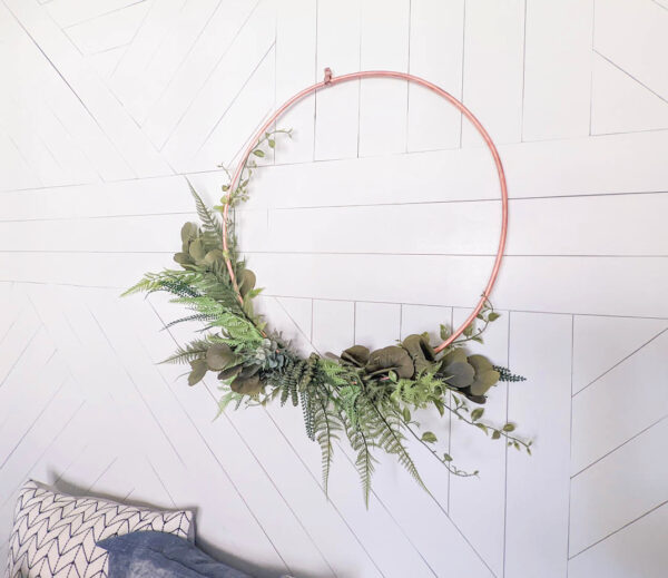 How to Make a Huge Hoop Wreath out of Real Copper