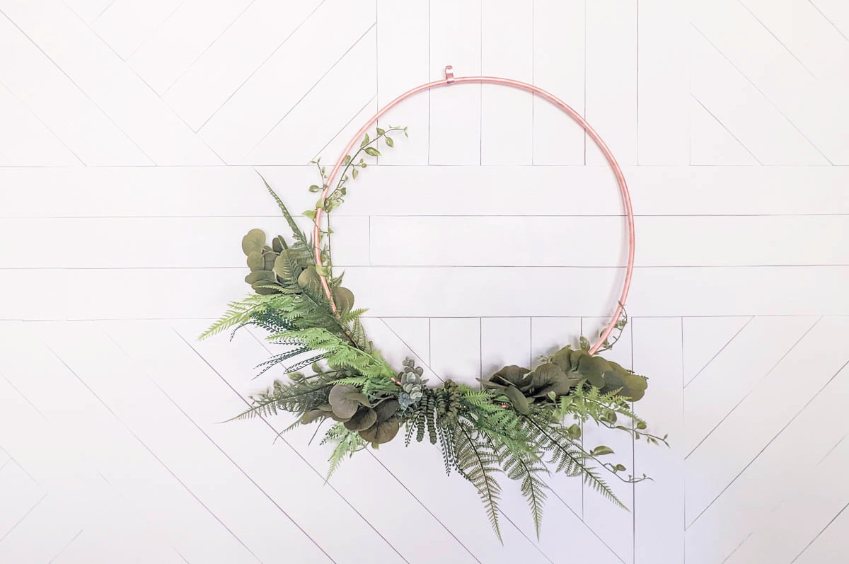 How to Make a Huge Hoop Wreath out of Real Copper