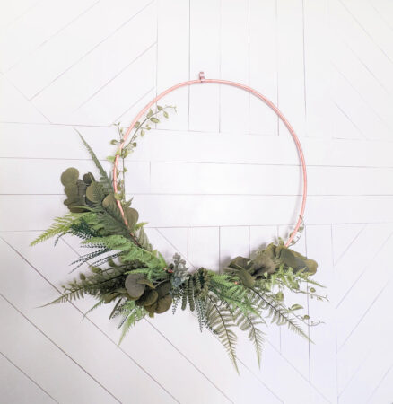 How to Make a Huge Hoop Wreath out of Real Copper