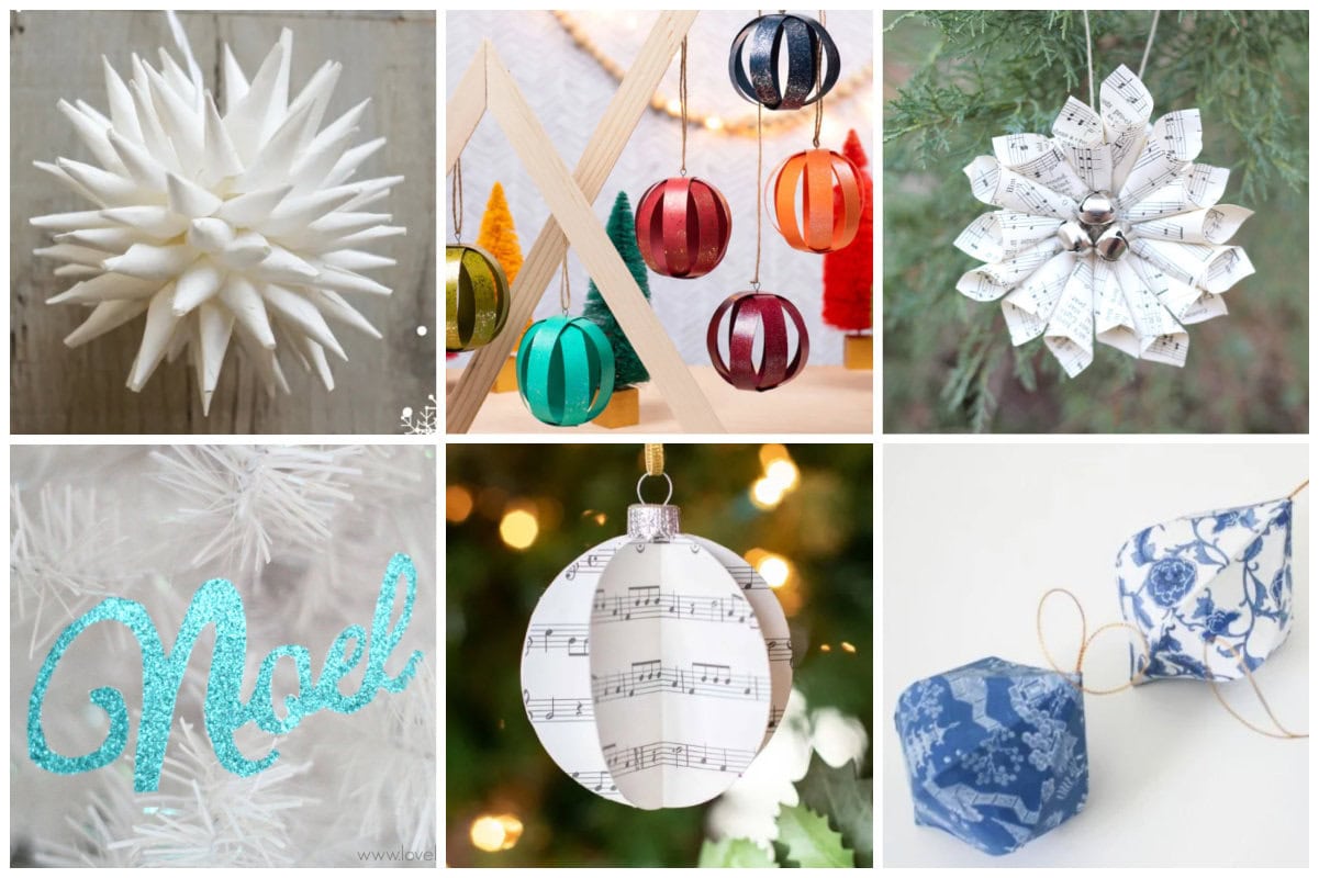 25 Simple and Beautiful DIY Paper Christmas Ornaments