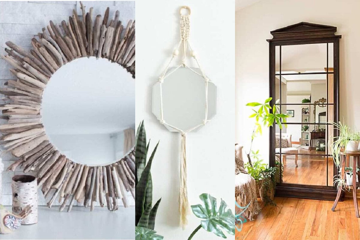 25 Beautiful DIY Mirror Ideas you can make on a budget