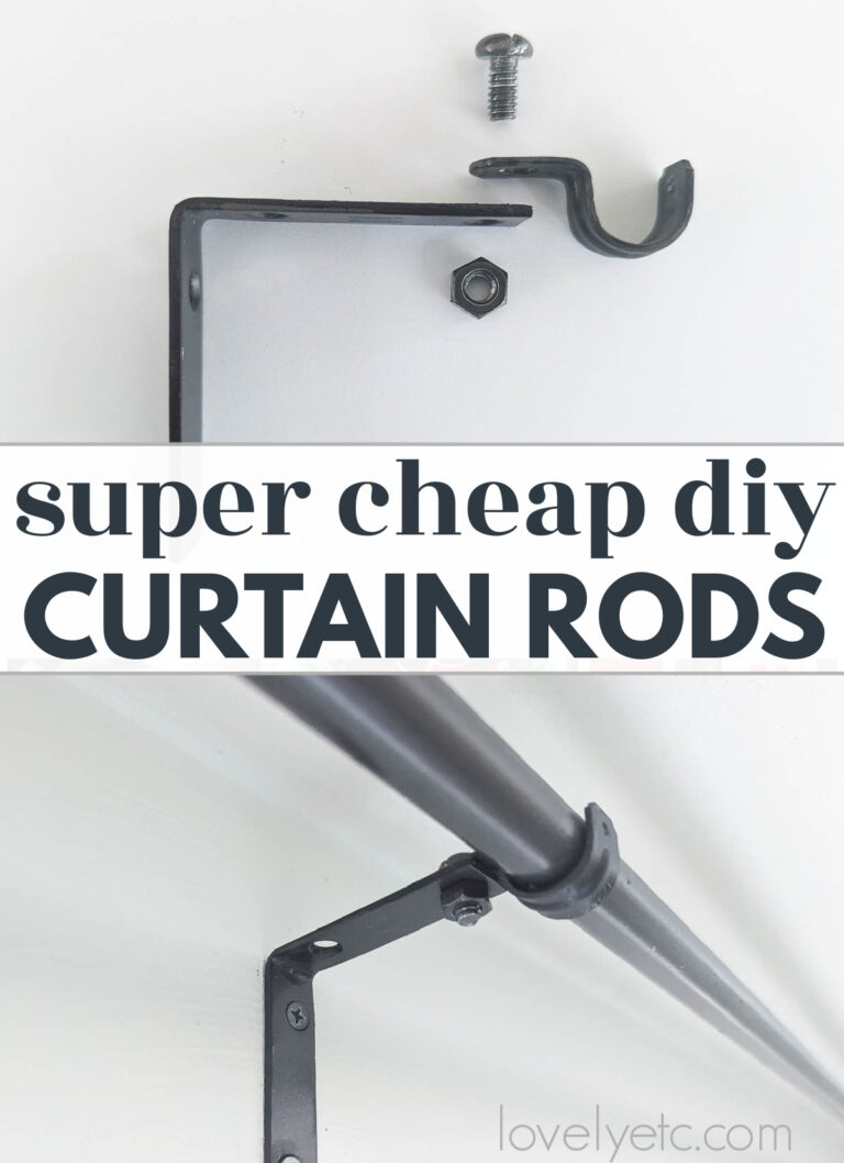 How to make the cheapest DIY curtain rods ever