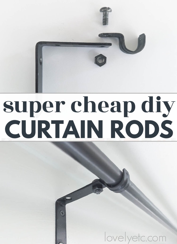 How to make the cheapest DIY curtain rods ever