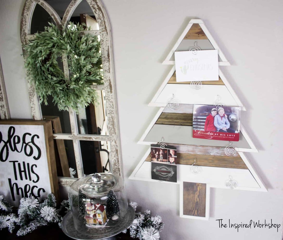 31 Charming DIY Wooden Christmas Trees To Help Deck the Halls