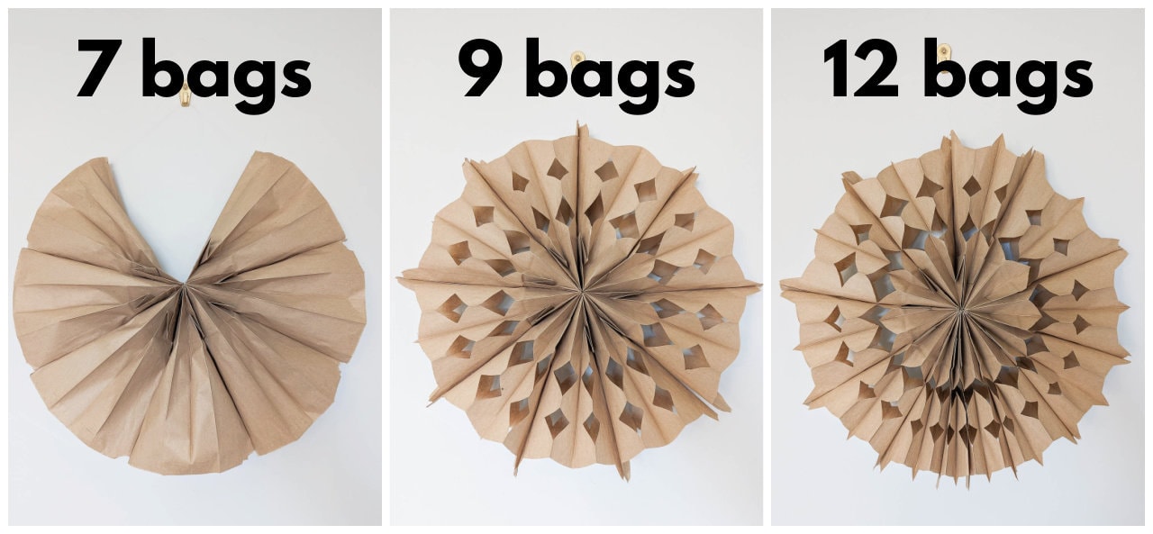 How to make gorgeous 3D paper bag snowflakes