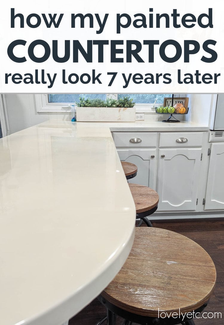 Painted Laminate Countertops: How they really look seven years later