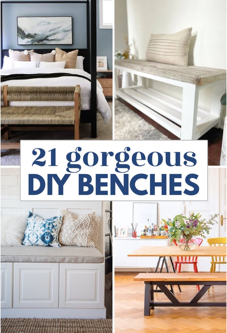 21 Fabulous DIY Benches you Can Build for Cheap