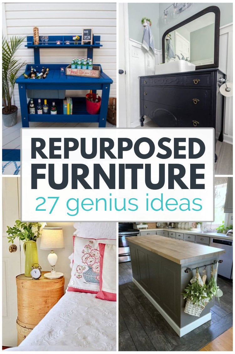 29 Genius Repurposed Furniture Ideas for Every Room in the House