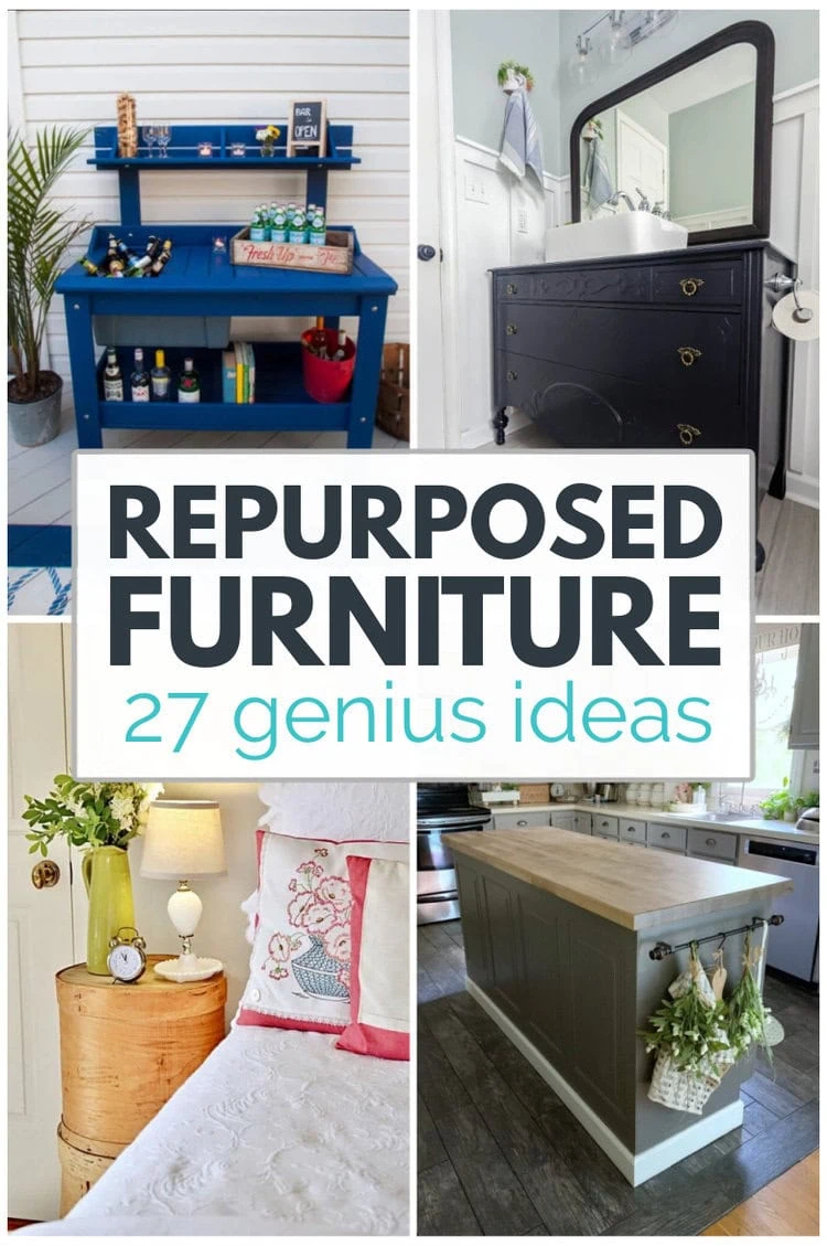 27 Genius Repurposed Furniture Ideas for Every Room in the House